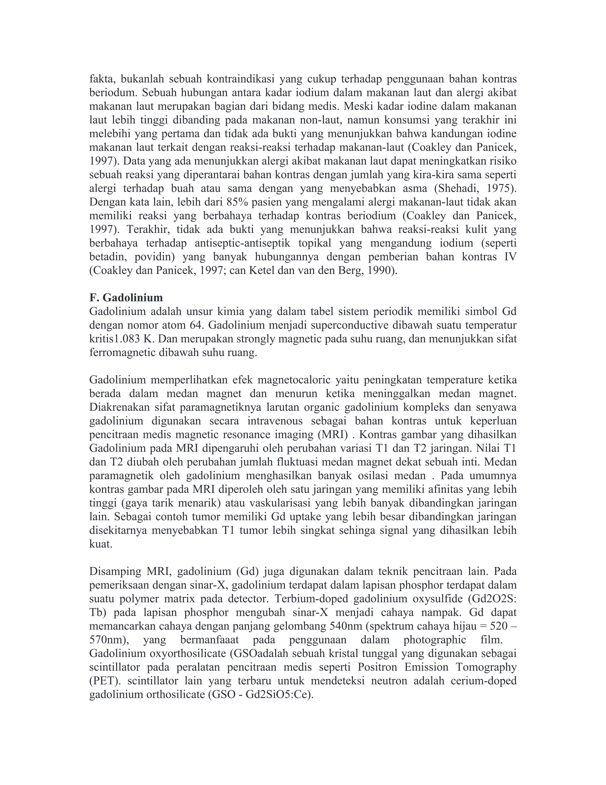 Bahan kontras radiografi | PDF