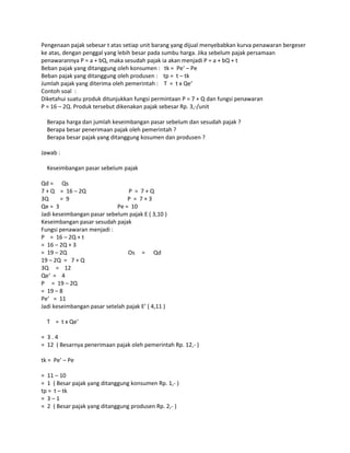 Bahan kuliah ekonomi | PDF