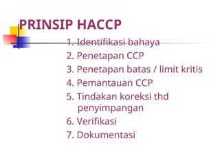 Penerapan HACCP pada Produksi Hasil Perikanan | PPT