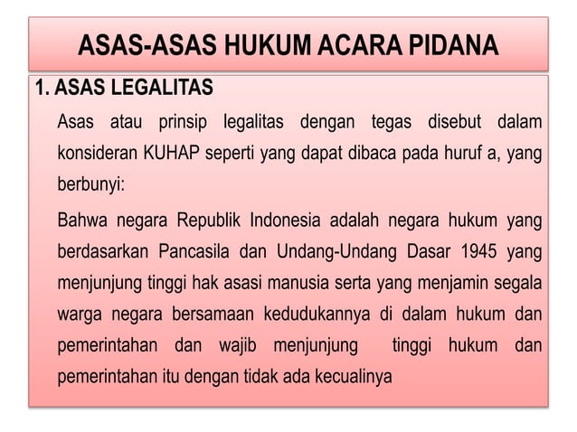 BAHAN KULIAH HUKUM ACARA PIDANA BARU 2021.ppt
