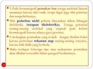 Bahan kuliah kromatografi | PPT