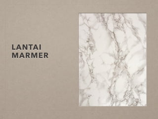 Lantai: Jenis dan Bahan Lantai Bangunan | PDF