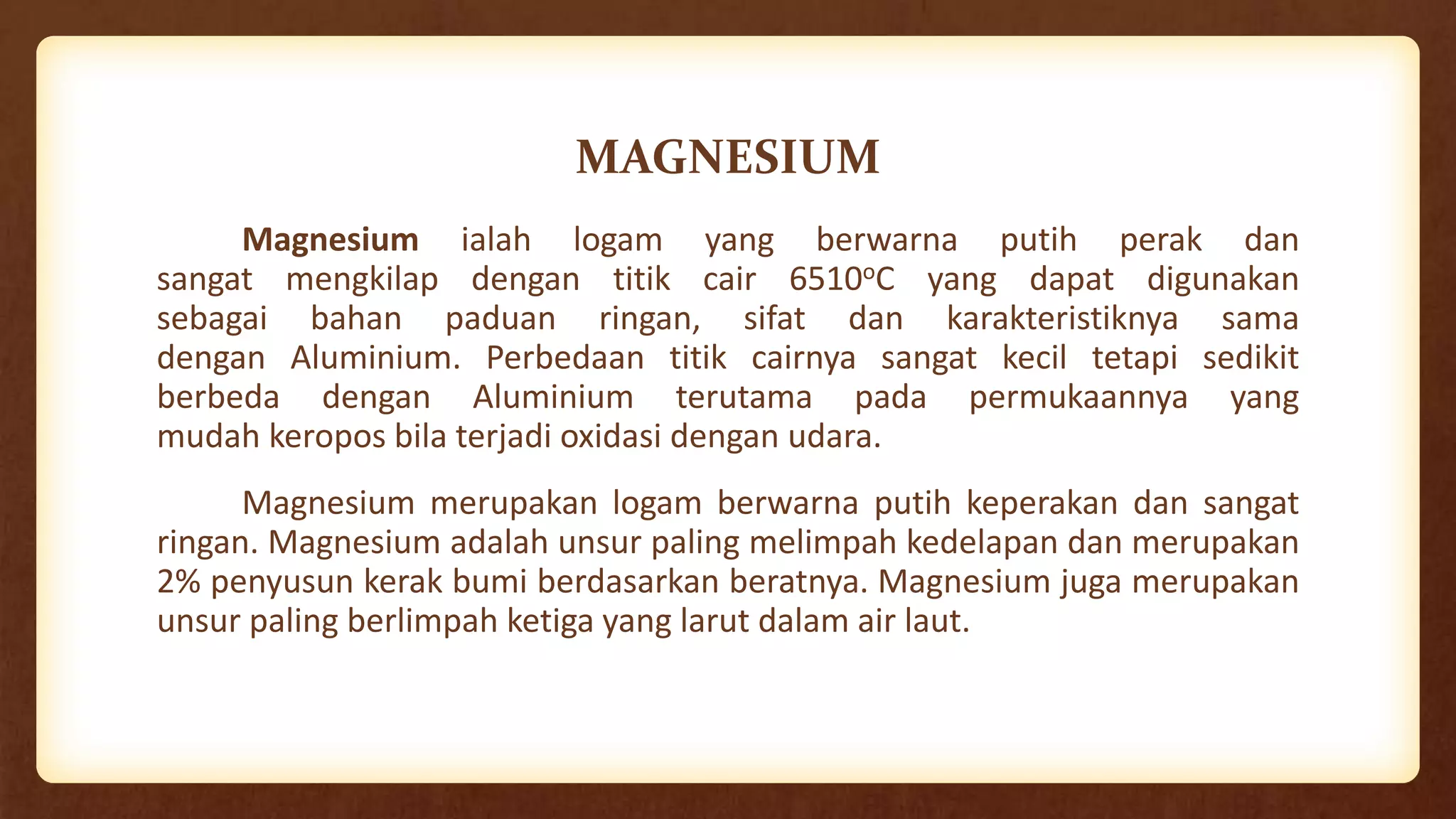 Bahan Logan Non-Ferro (Non-Besi) | PPTX