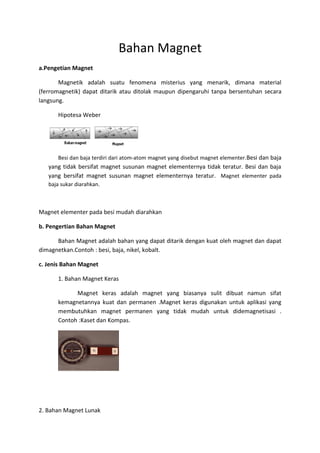 Bahan magnet matkul | PDF