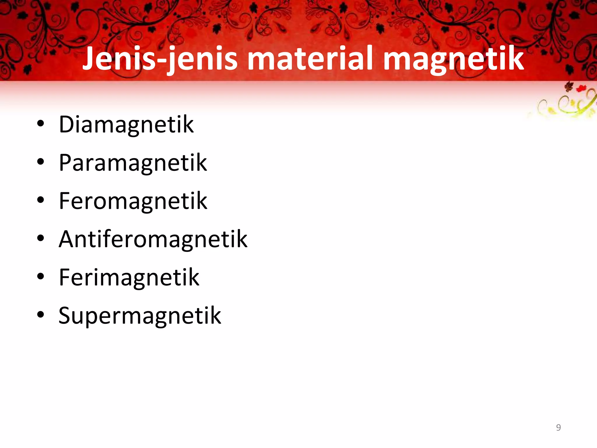 Bahan magnetik,dielektrik, dan optik (kelompok) | PPTX