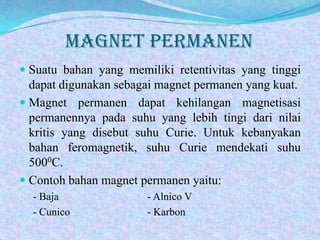 Bahan magnetisasi | PPTX