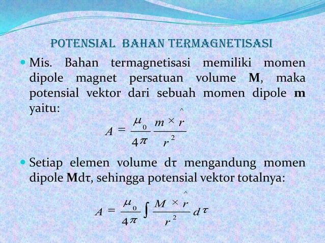 Bahan magnetisasi | PPTX