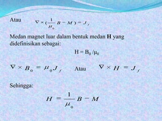 Bahan magnetisasi | PPTX