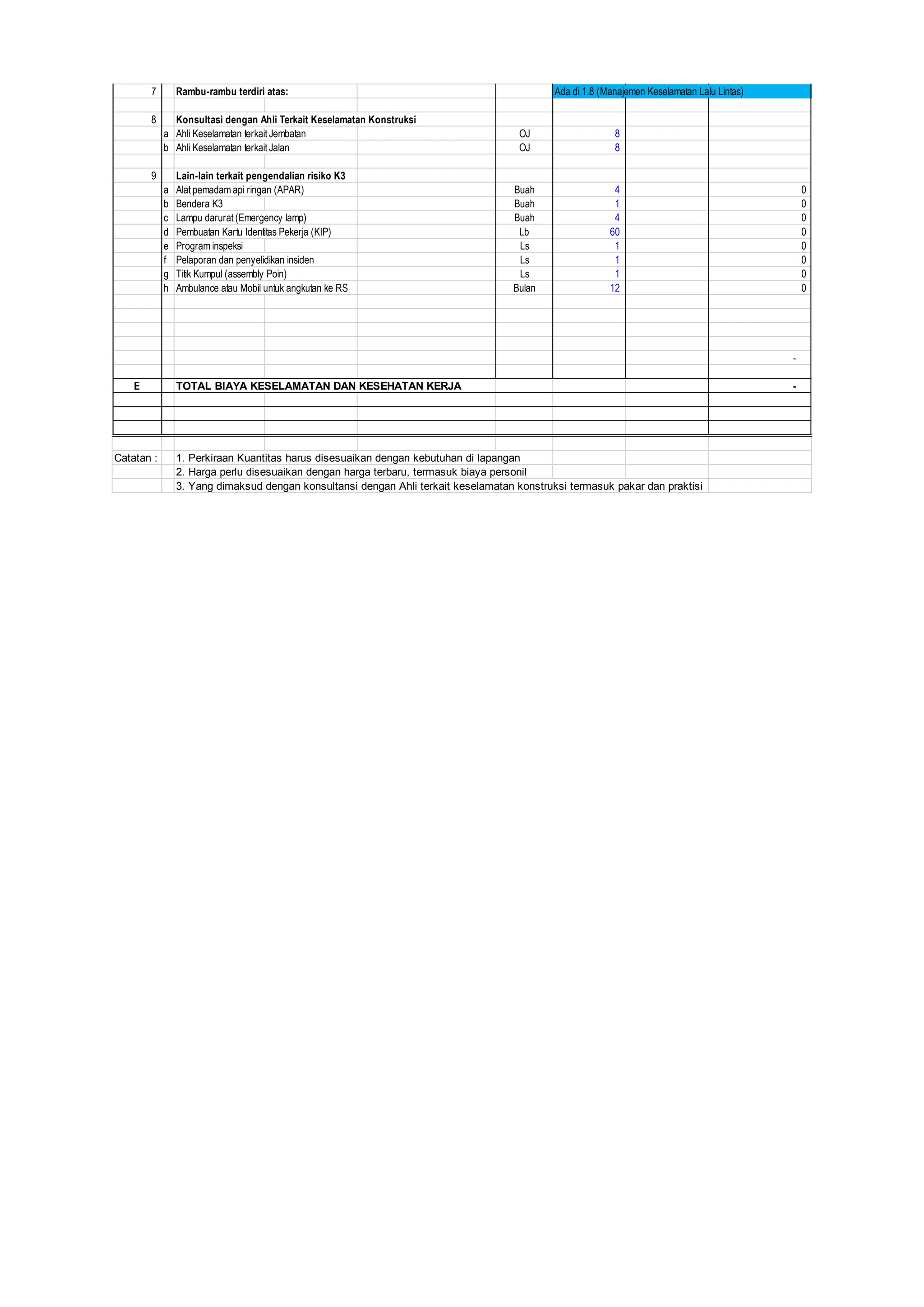 AHSP BIDANG BINA MARGA SESUAI SPESIFIKASI 2018 | PDF