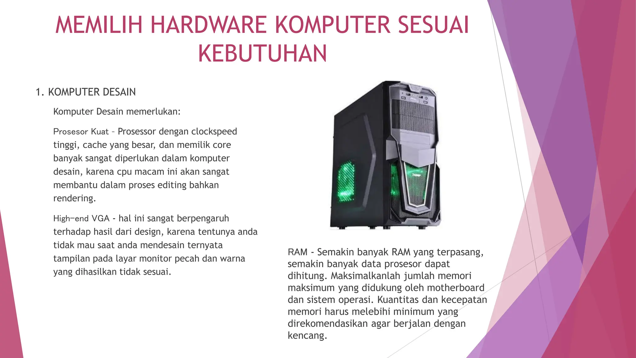 BAHAN MATERI INI DIGUNAKAN UNTUK SISTEM KOMPUTER | PDF