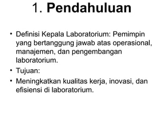 bahan materi (1) pelatihan kepala laboratorium | PPT