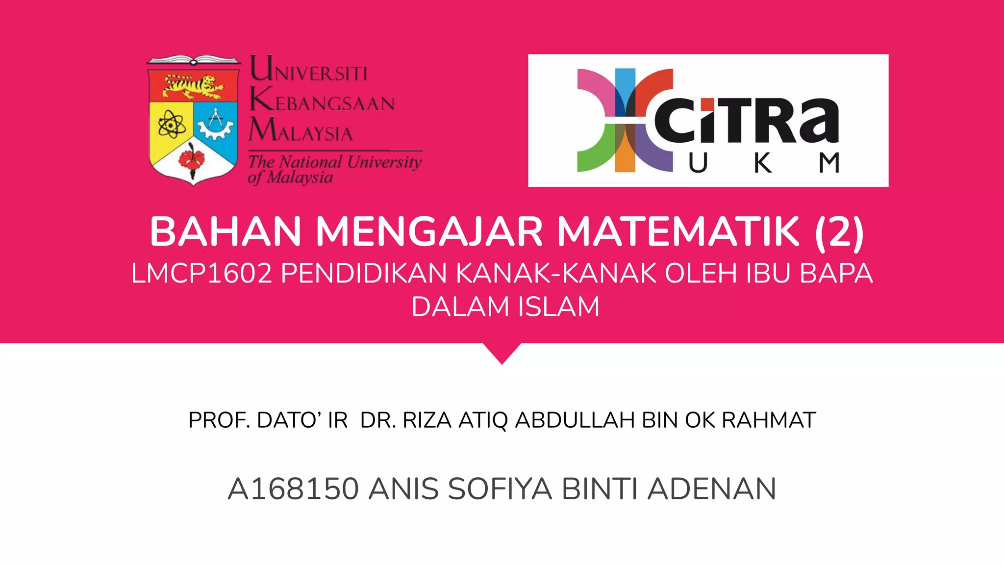 Bahan Mengajar Matematik (2) | PPT