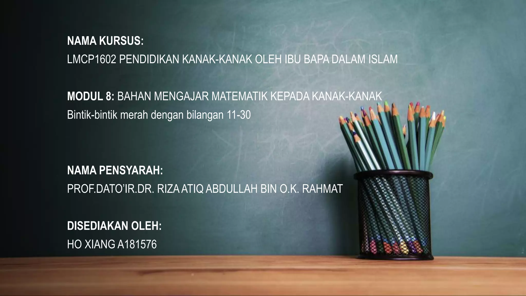 Bahan mengajar matematik kepada kanak-kanak | PPTX