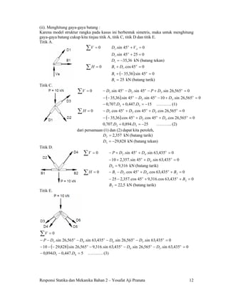 titik buhul dan cremona | PDF