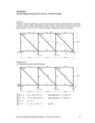 titik buhul dan cremona | PDF