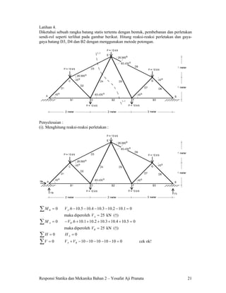 titik buhul dan cremona | PDF