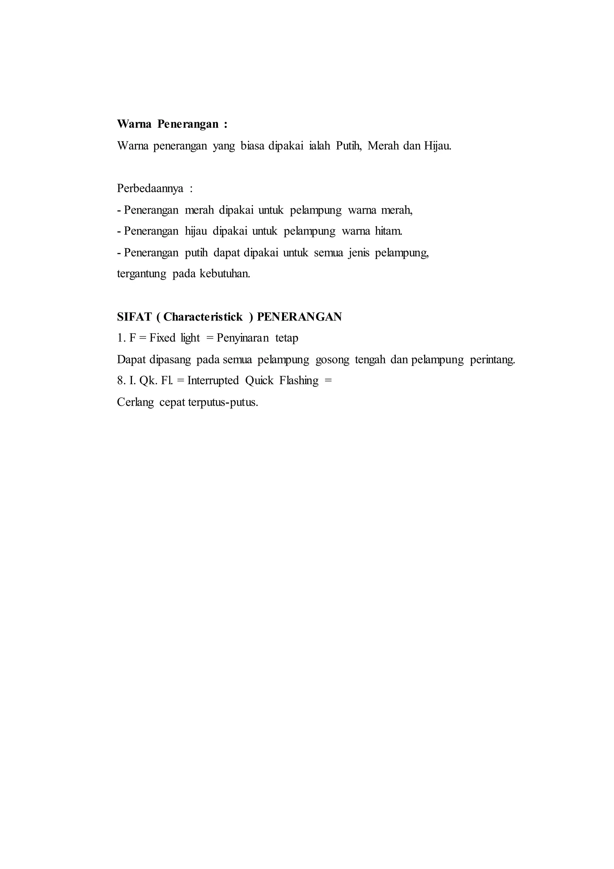 Rambu pelampung navigasi perikanan | DOCX