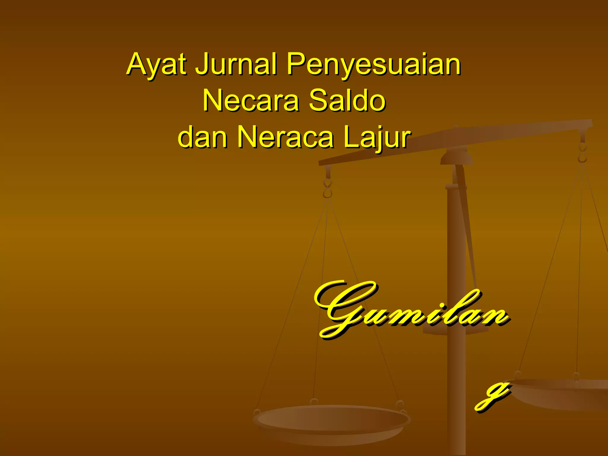 Neraca Lajur | PPT