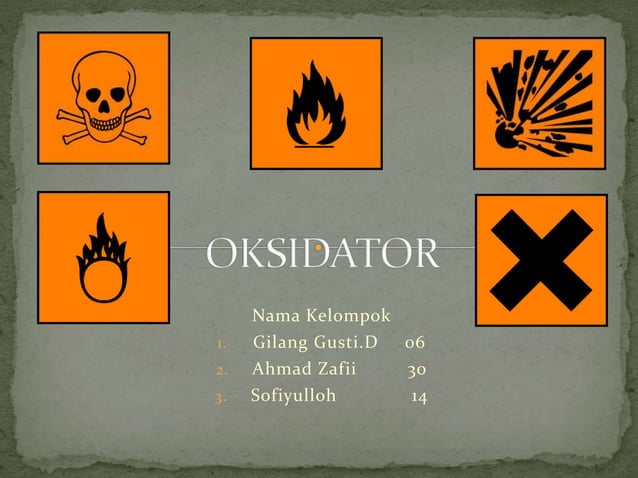 Bahan oksidator | PPTX