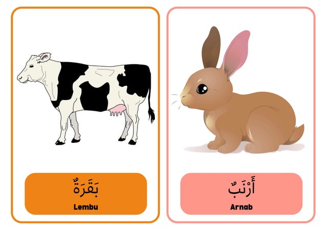 NAMA NAMA HAIWAN DALAM BAHASA ARAB UNTUK MURID | PDF