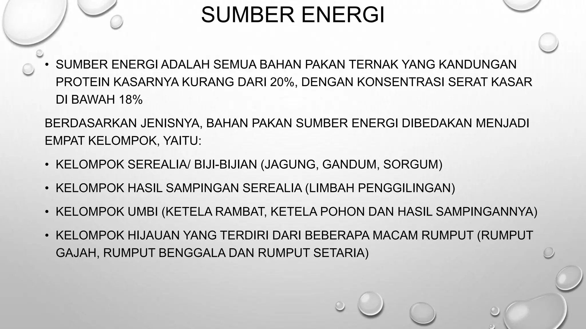 Bahan pakan ternak berdasarkan sumbernya | PPTX