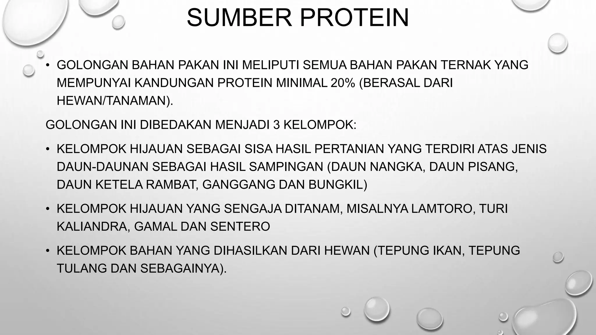Bahan pakan ternak berdasarkan sumbernya | PPTX