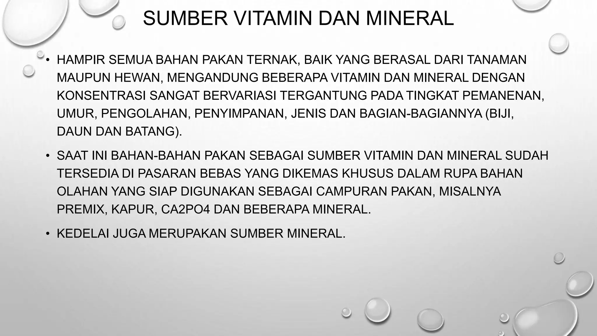 Bahan pakan ternak berdasarkan sumbernya | PPTX