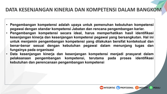 Bahan Paparan Analisis Kesenjangan Kompetensi | PDF