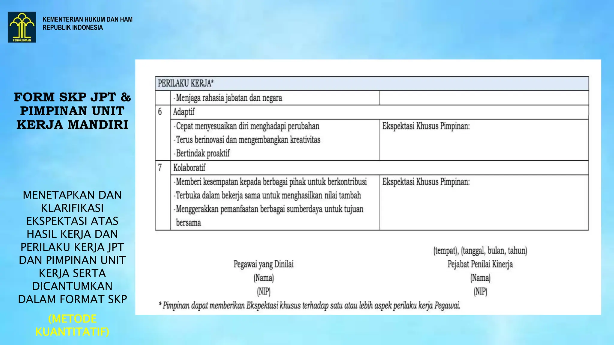 Bahan Paparan Penyusunan SKP dan Evaluasi Kinerja FIX.pptx
