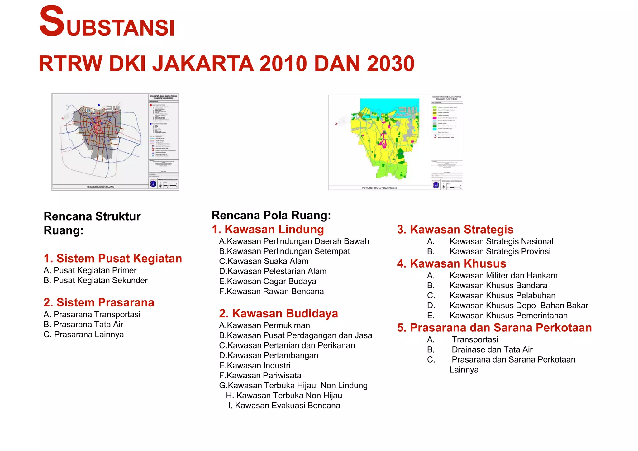 Bahan Paparan Rtrw Dki 2010 2030 [Compatibility Mode] | PDF