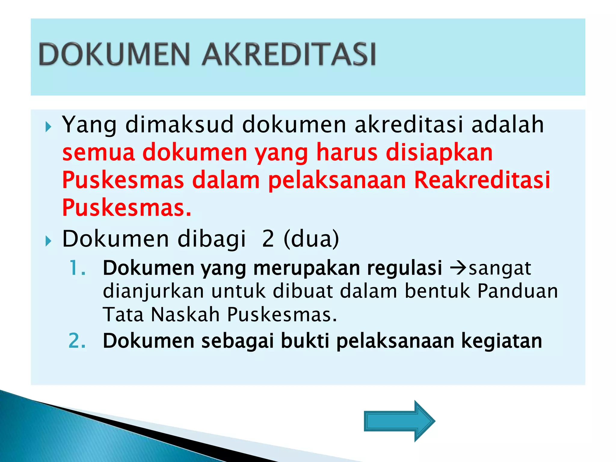 Bahan paparan sosialisasi dokumen akre | PPT