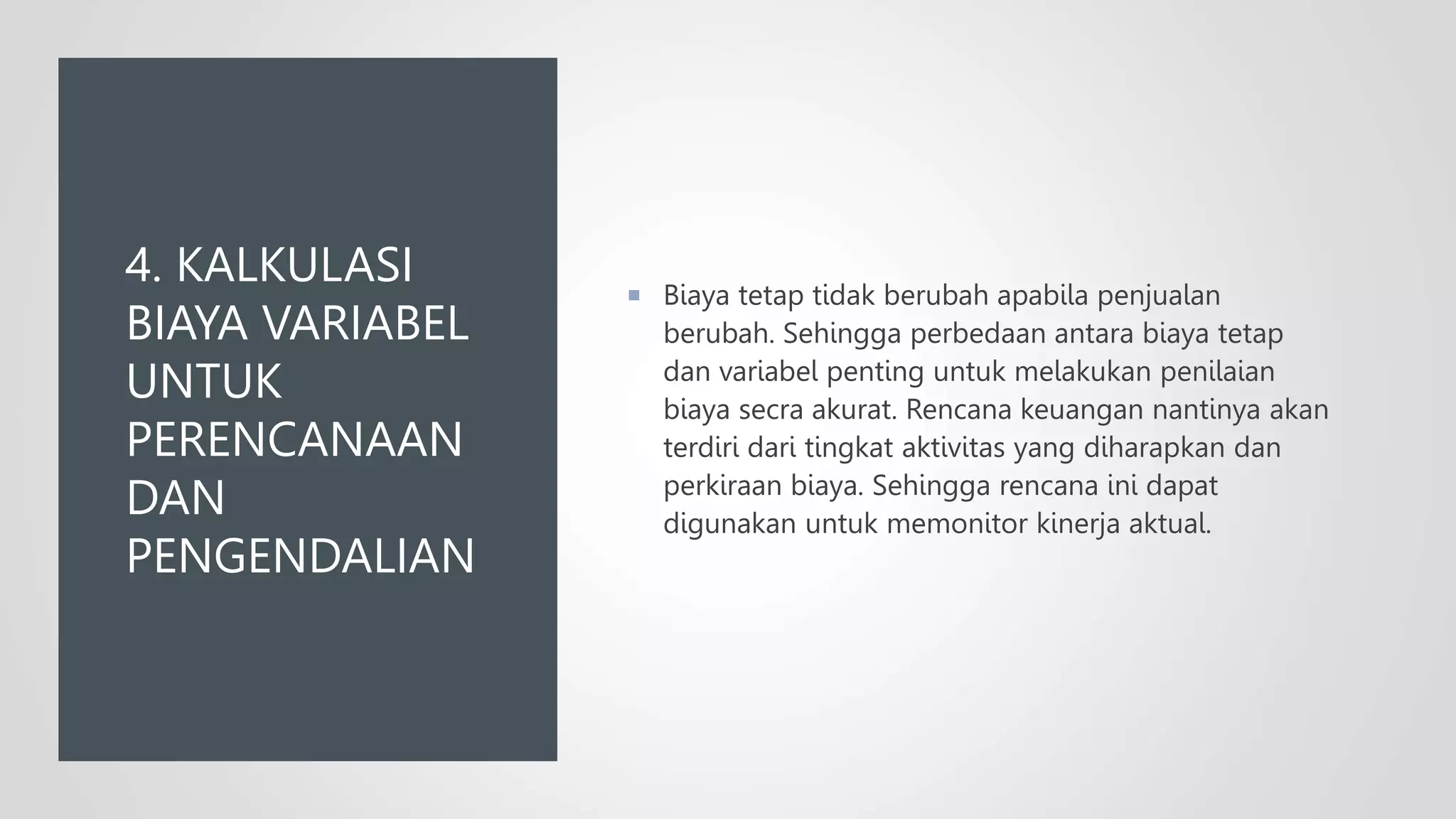 Bahan Pelaporan Segmen dasar perhitungan biaya absorpsi dan biaya ...