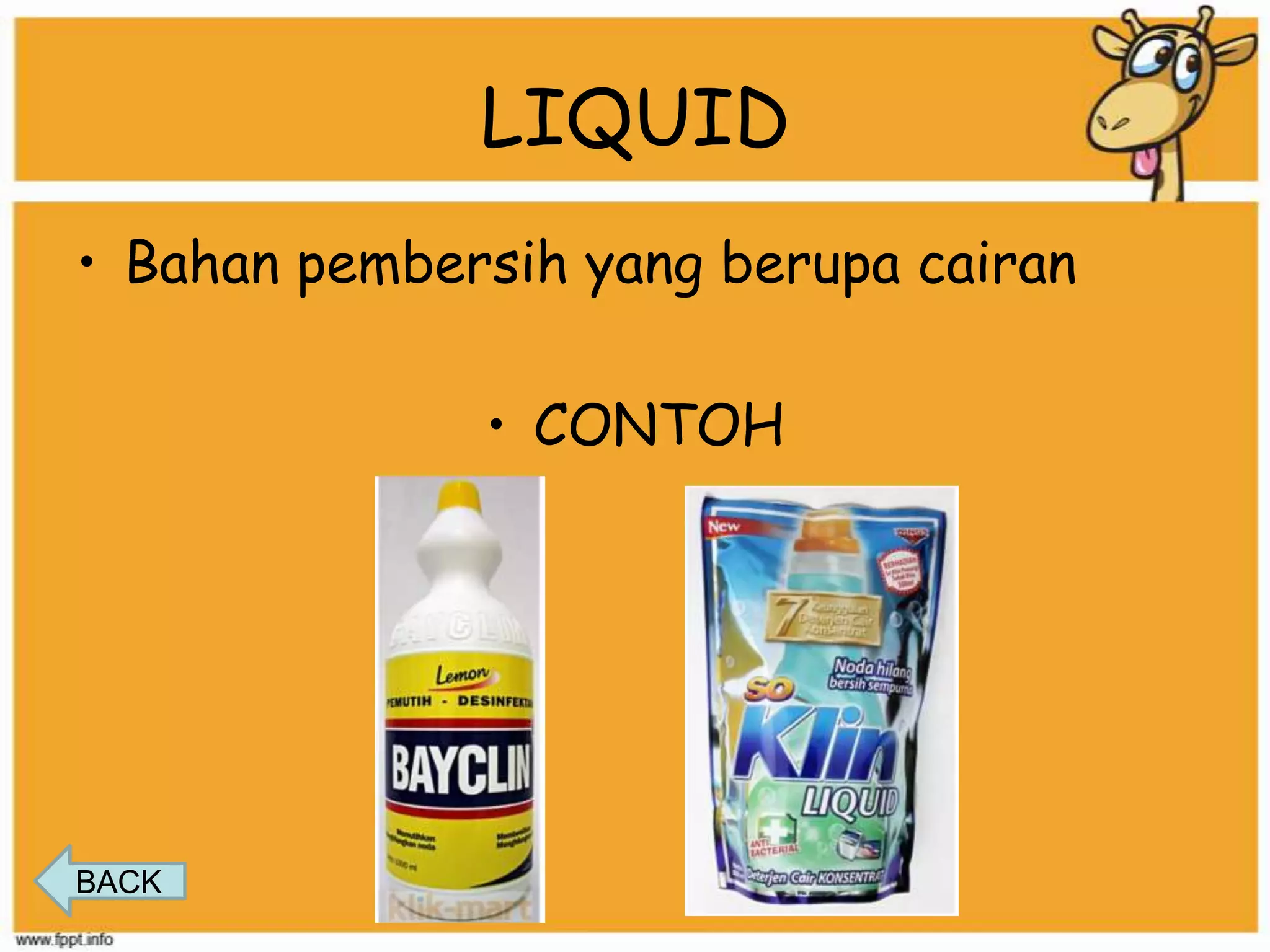 Bahan pembersih | PPTX