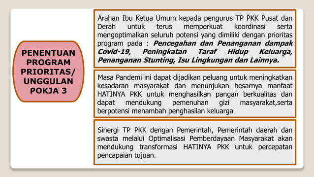 Bahan pembinaan pokja iii | PPT