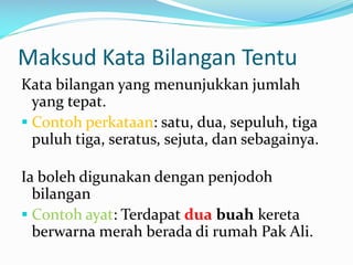 Bahan pengajaran bm tahun 3 - kata bilangan | PPTX