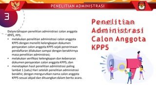 BAHAN PERSYARATAN TAHAPAN PEMBENTUKAN KPPS.pptx