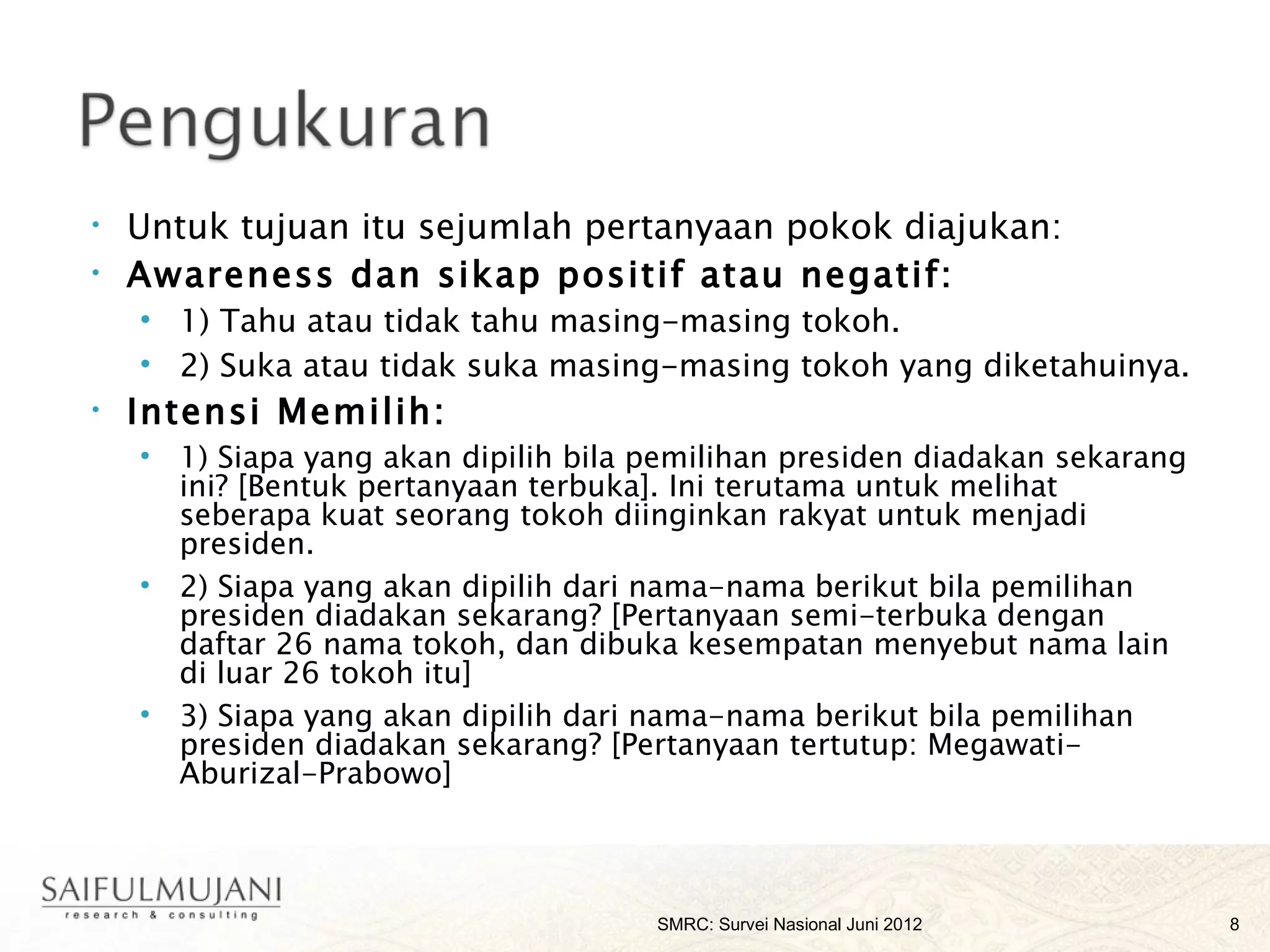 Tantangan Calon Presiden Populer | PPT