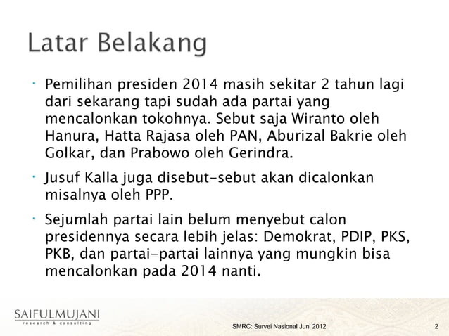 Tantangan Calon Presiden Populer | PPT
