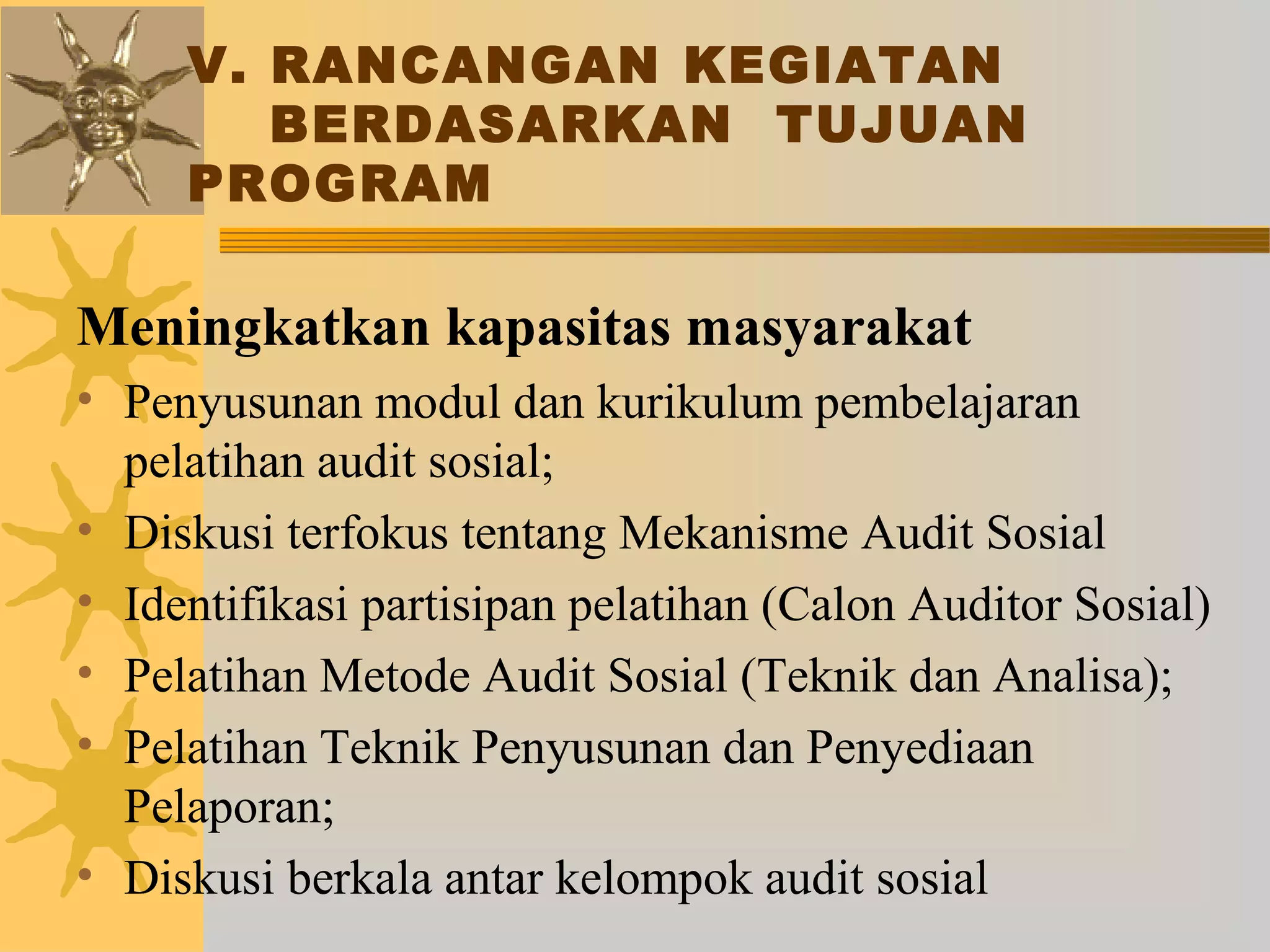Pengembangan Skema Audit Sosial Berbasis Masyarakat Dalam PNPM - MP di Provinsi NTB | PPT