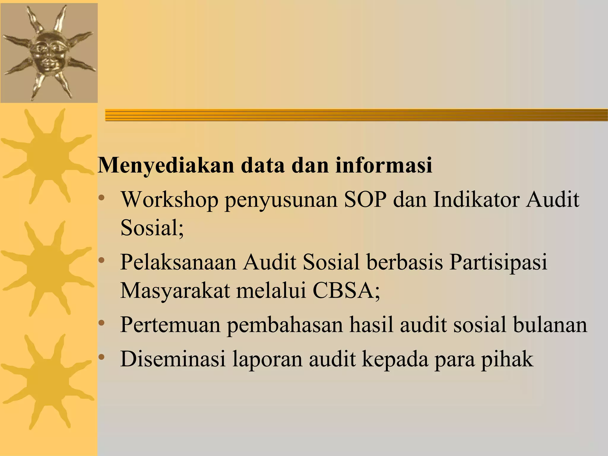 Pengembangan Skema Audit Sosial Berbasis Masyarakat Dalam PNPM - MP di Provinsi NTB | PPT