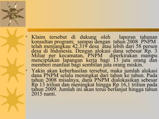 Pengembangan Skema Audit Sosial Berbasis Masyarakat Dalam PNPM - MP di Provinsi NTB | PPT