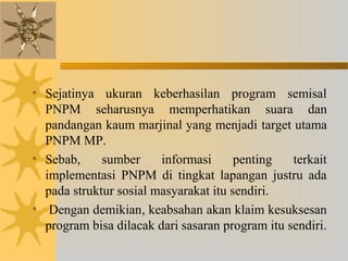 Pengembangan Skema Audit Sosial Berbasis Masyarakat Dalam PNPM - MP di ...