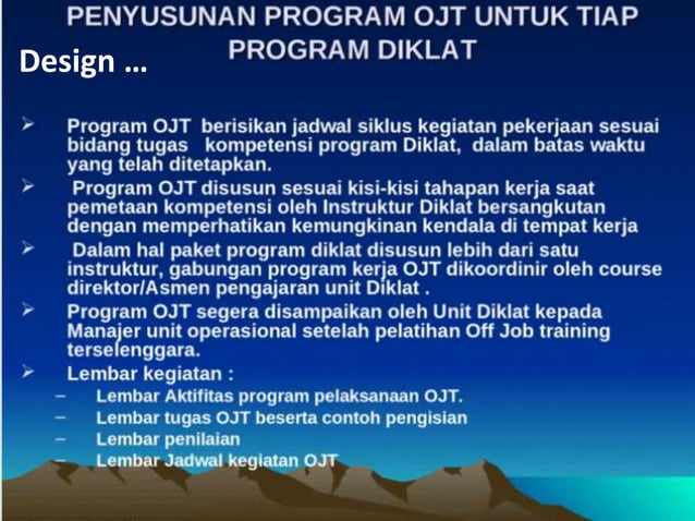 Bahan Presentasi_Rencana Inhouse Training "Perancangan OJT yang Efektif" | PPTX