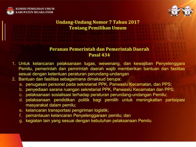 Bahan Rapat kerja dan teknis KPU ME.pptx