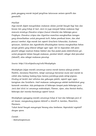 Bahan rhodophyta | DOCX