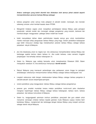 INISIATIF MEMARTABATKAN BAHASA MELAYU | DOCX