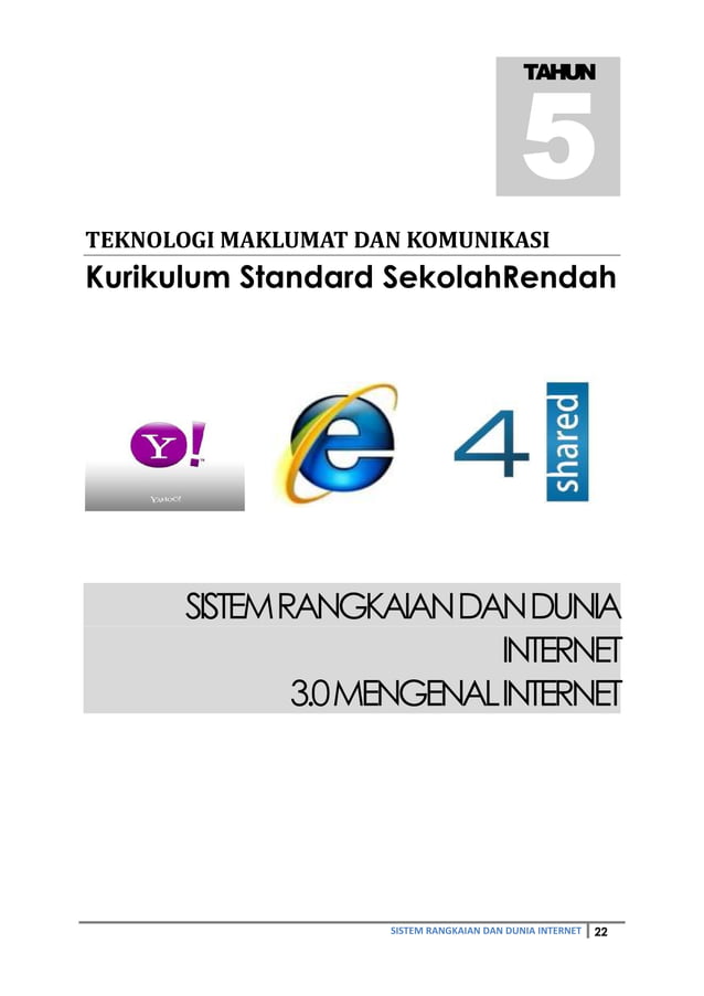 TMK Tahun 5 - Modul pdp Sistem Rangkaian dan Dunia Internet bhg 3 | PDF