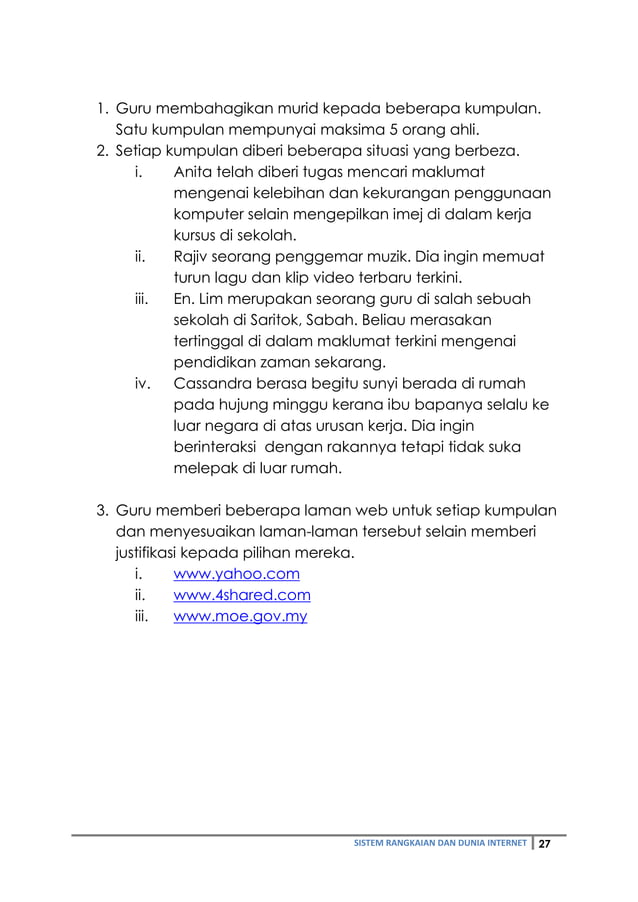 TMK Tahun 5 - Modul pdp Sistem Rangkaian dan Dunia Internet bhg 3 | PDF