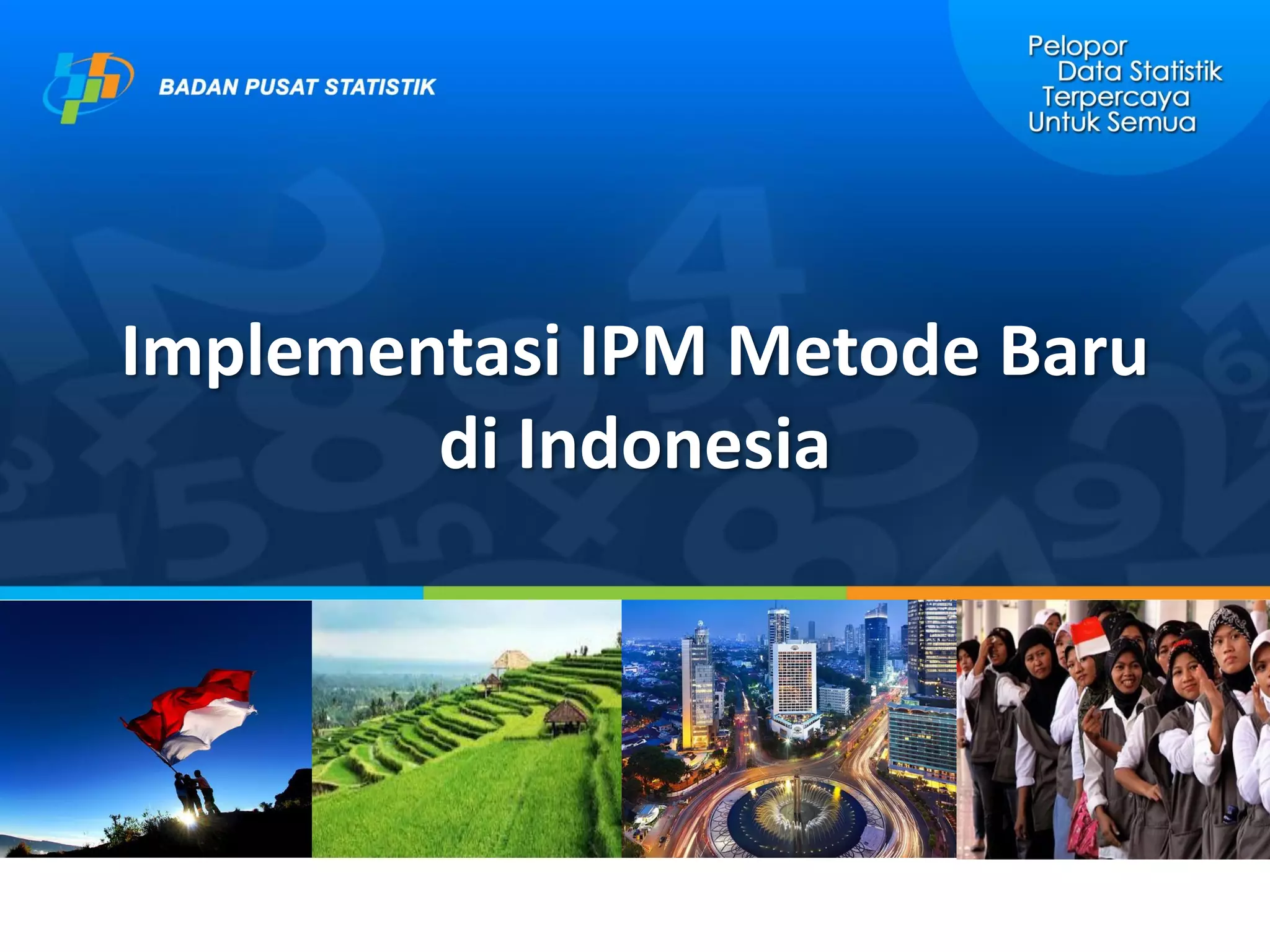 Metode Baru dalam Pengitungan IPM | PDF