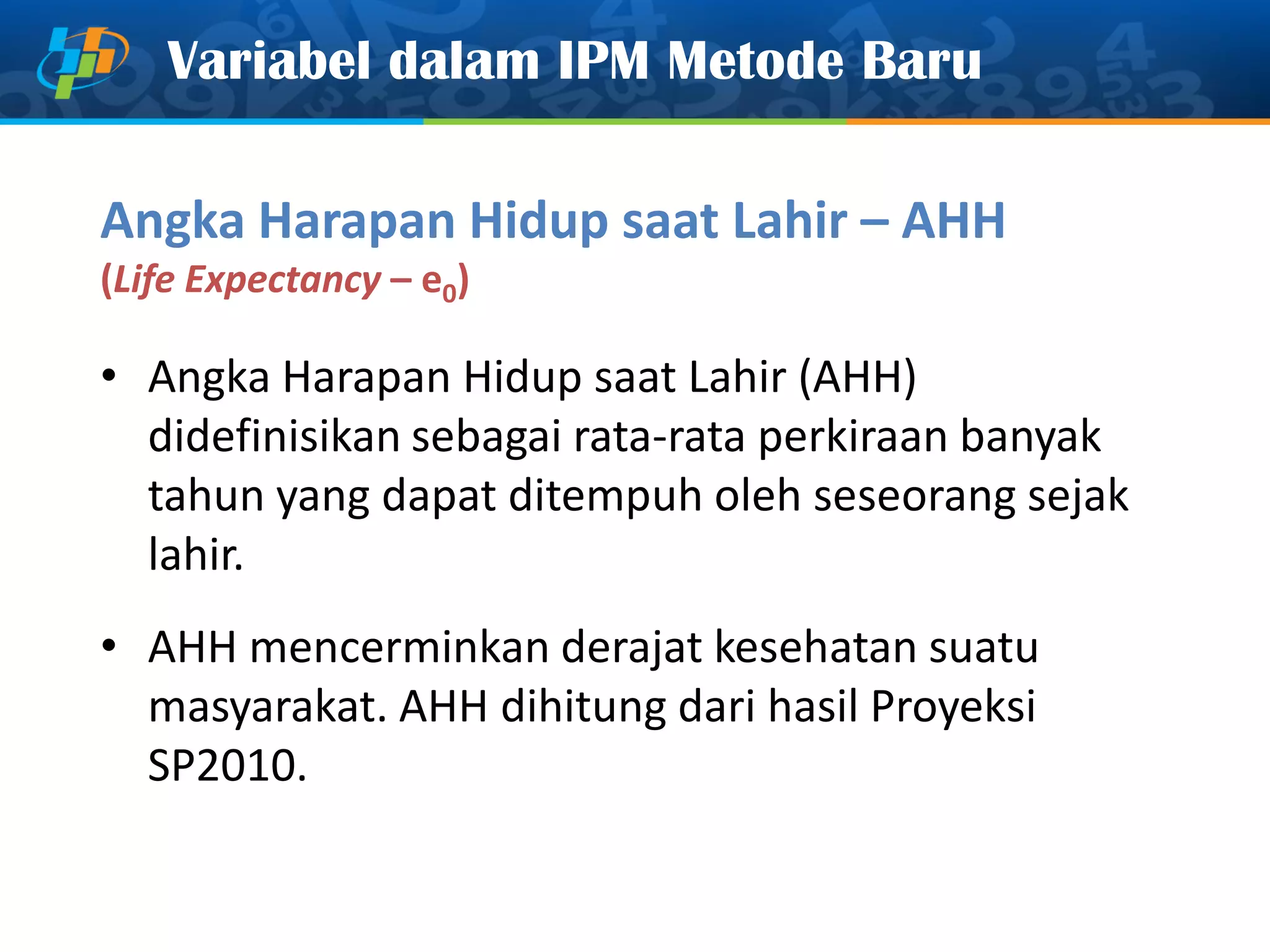 Metode Baru dalam Pengitungan IPM | PDF